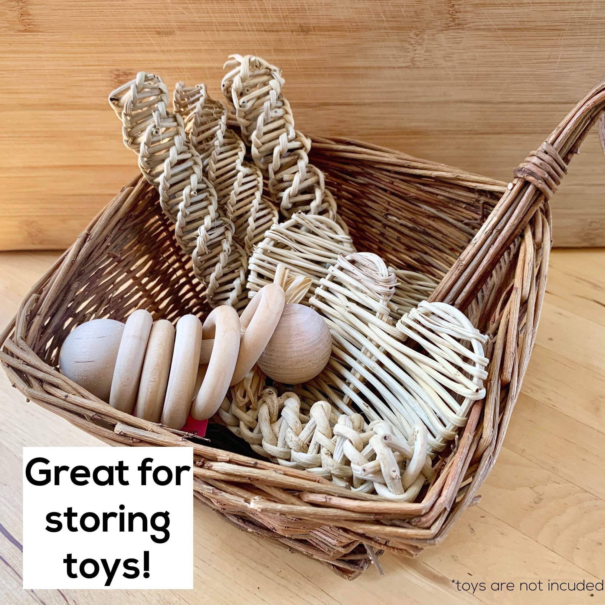 Large Square Willow Basket – Well Kept Rabbit